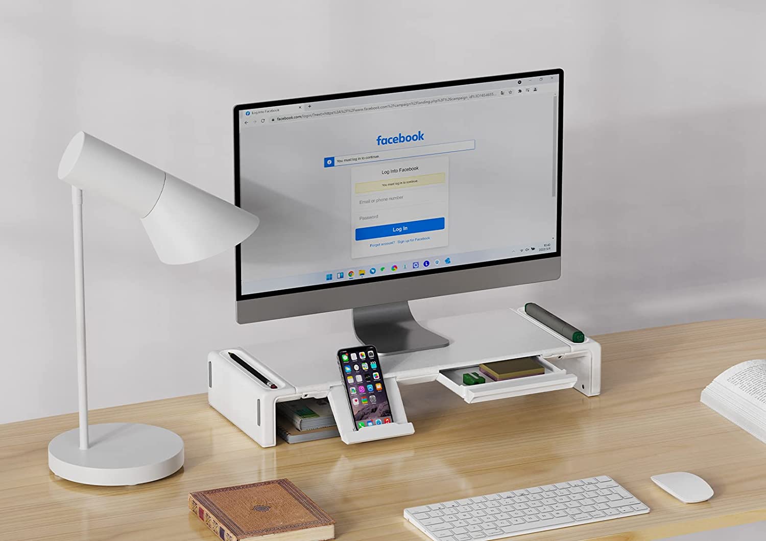 MOUNT PRO Foldable Monitor Stand with Drawer – JollyInnovation