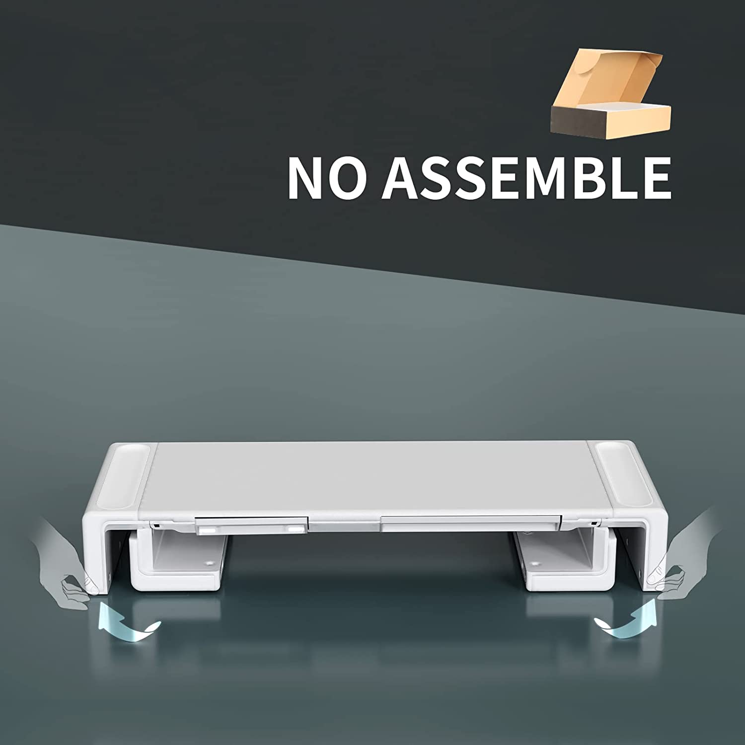 MOUNT PRO Foldable Monitor Stand with Drawer – JollyInnovation